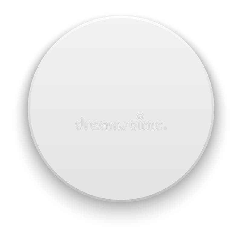 Blank Round Sticker Template. White Realistic Circle Stock Vector ...