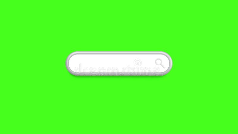 Blank Rounded Search Bar Green Screen Animated Video, Single Blank Line ...