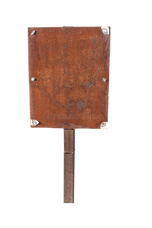 Blank Rusty Sign stock image. Image of rust, billboard - 15102635