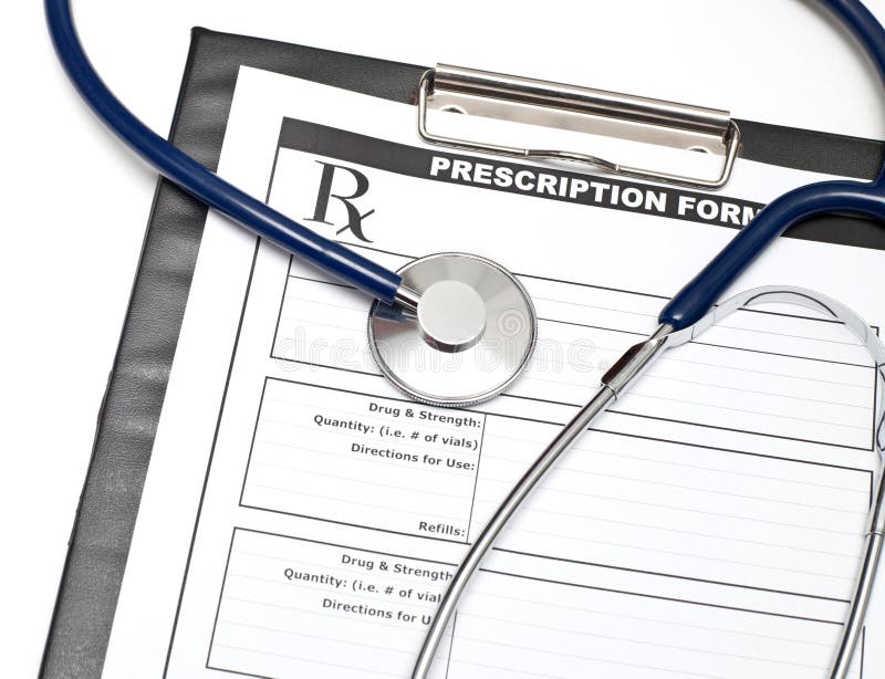 Blank prescription pad stock image. Image of insurance - 13985899