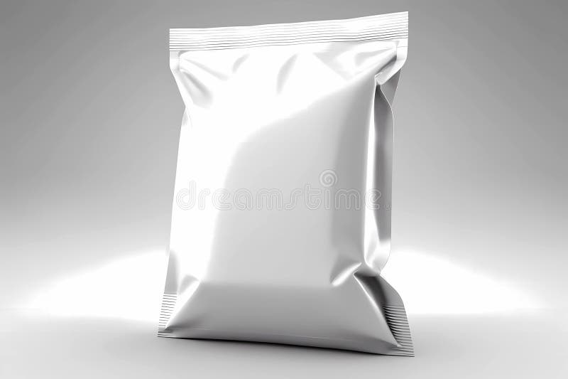 Blank Sachet Packet Mockup Design. Generative Ai Stock Illustration ...