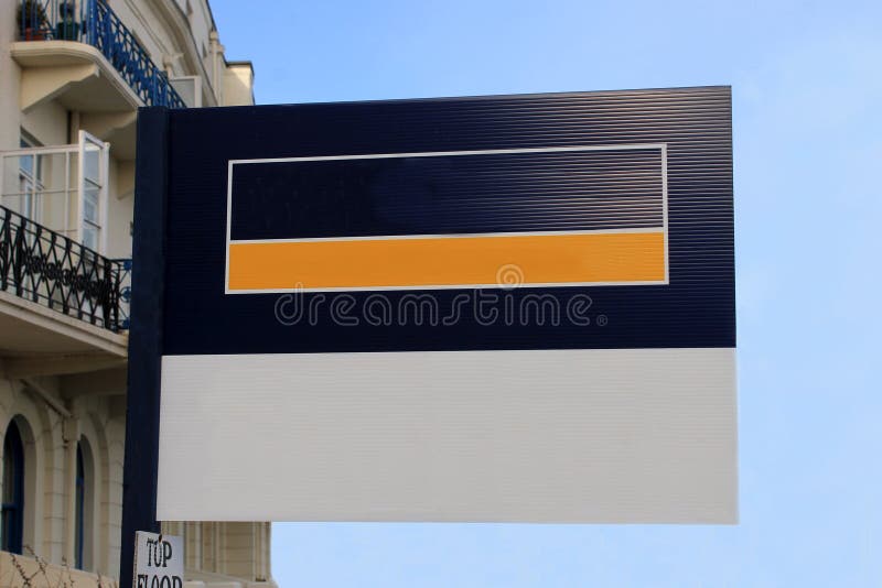 Blank house for sale sign stock photo. Image of angle - 29944604