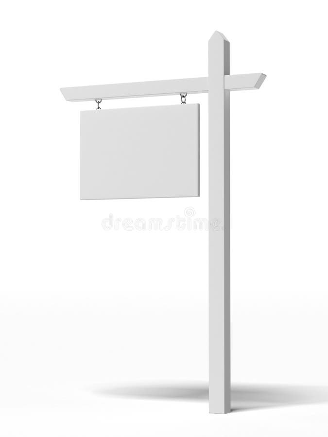 Blank for sale sign stock illustration. Illustration of marketing ...