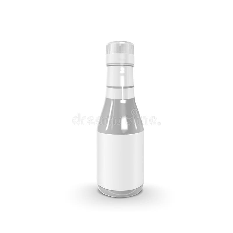 Bottle of Salt Blank Label Add Text Stock Image - Image of isolation ...