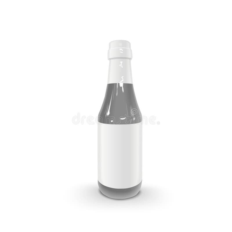 Bottle of Salt Blank Label Add Text Stock Image - Image of isolation ...
