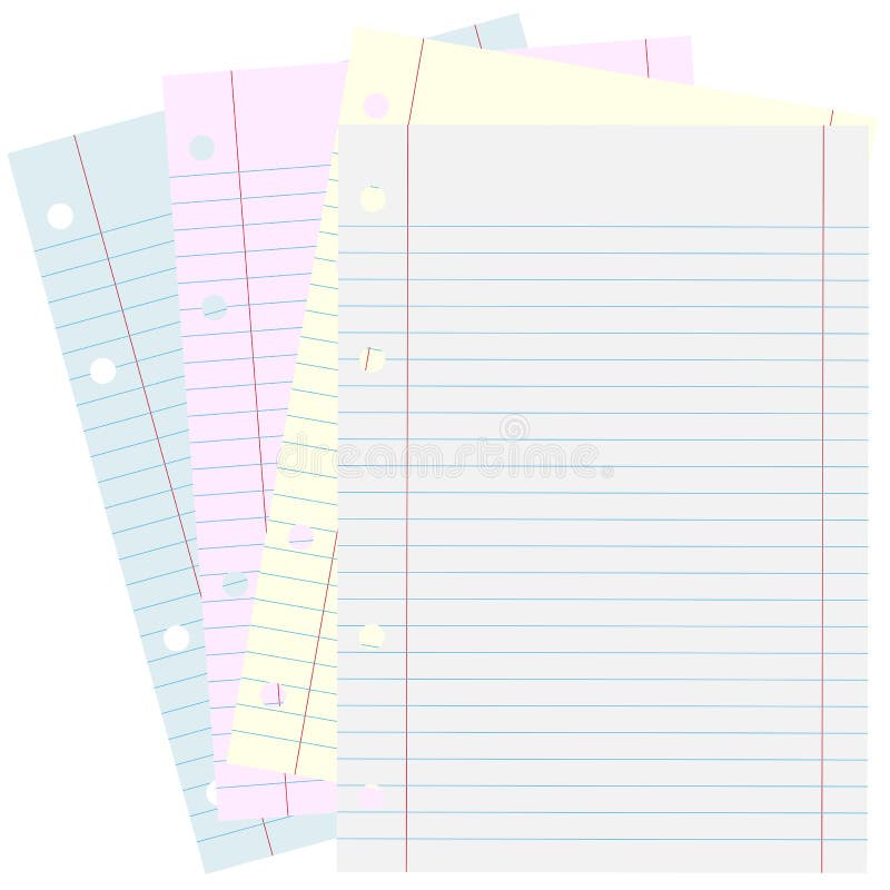 Blank School Papers stock vector. Illustration of paper - 14592021