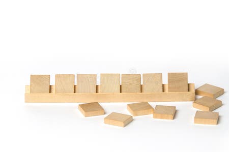 Blank scrabble tiles stock photo. Image of game, square - 16877076