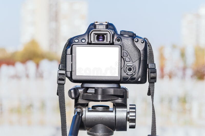 Blank screen on camera stock photo. Image of frame, outdoor - 61537112