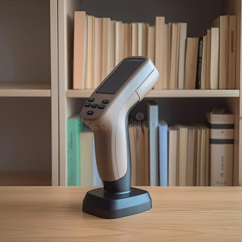 Blank Screen in Compact Barcode Scanner Stock Illustration ...