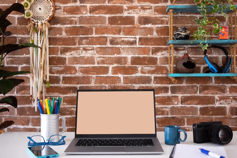 Laptop Blank Typing Brick Stock Photos - Free & Royalty-Free Stock ...