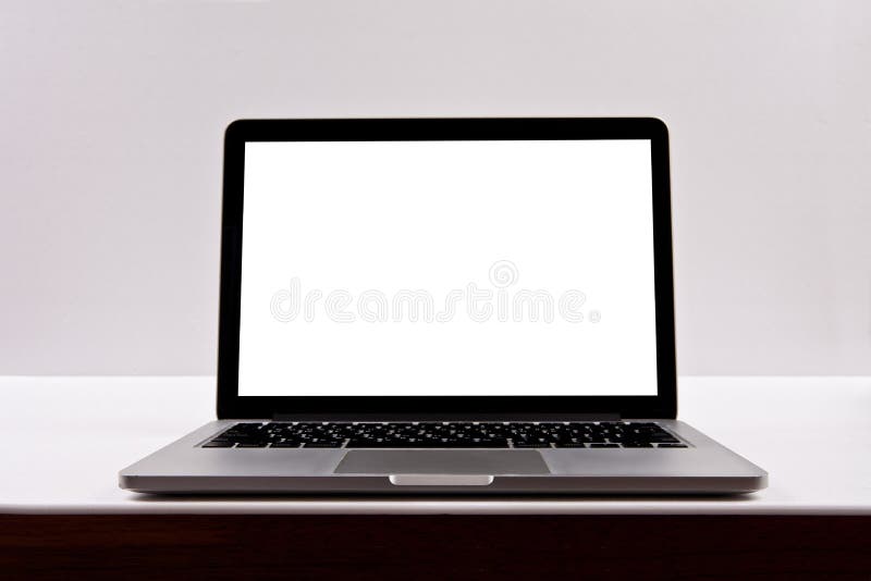 Blank Screen Laptop Isolated Background. You Can Put Any Image You Want ...