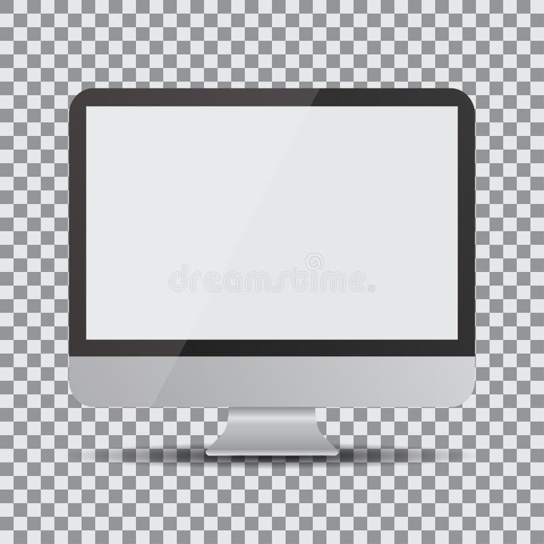 Blank Computer Screen Transparent Stock Illustrations – 6,080 Blank ...