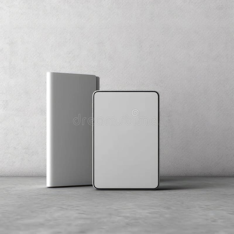 Blank Screen in Slim Portable Hard Drive Stock Illustration ...