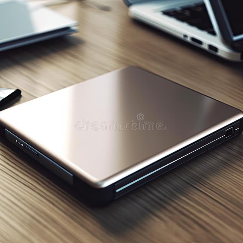 Blank Screen in Slim Portable Hard Drive Stock Illustration ...