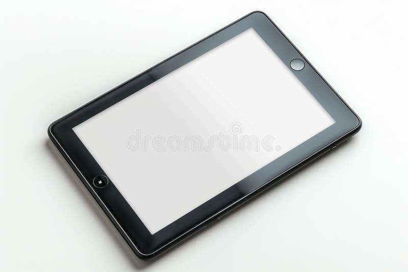 Tablet PC Isolated on White Background Vector Illustration Stock Vector ...