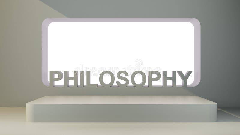 Blank Screen with Word Philosophy Stock Illustration - Illustration of ...