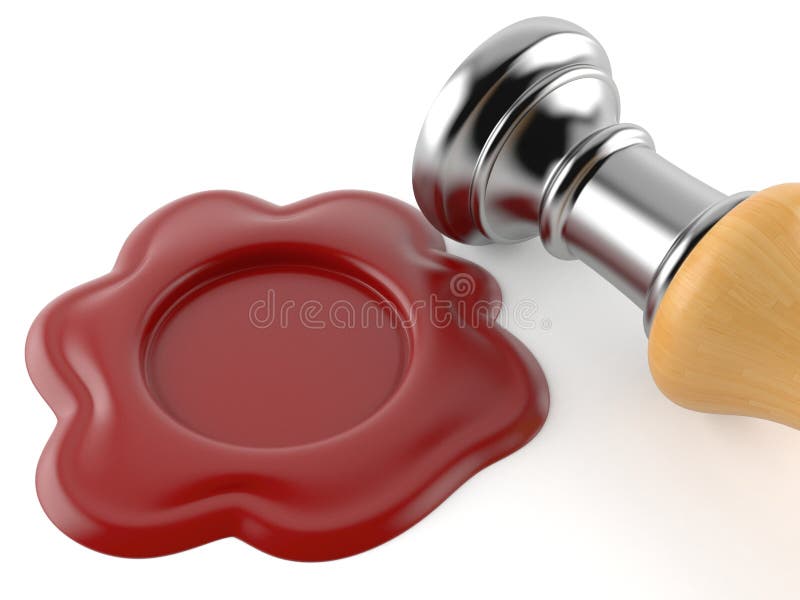 Blank wax seal stock vector. Illustration of impression - 16630860