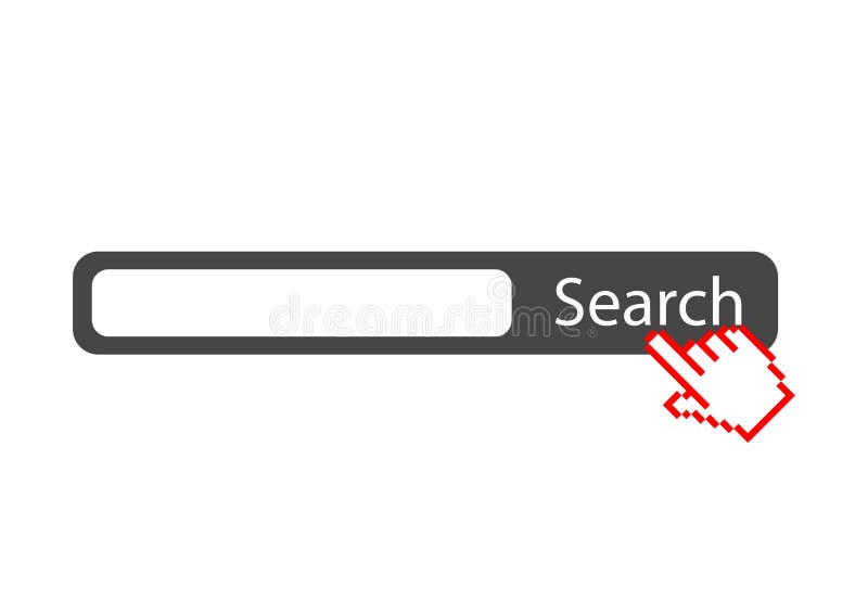 Blank Search Box Icon Vector Illustration Stock Vector - Illustration ...