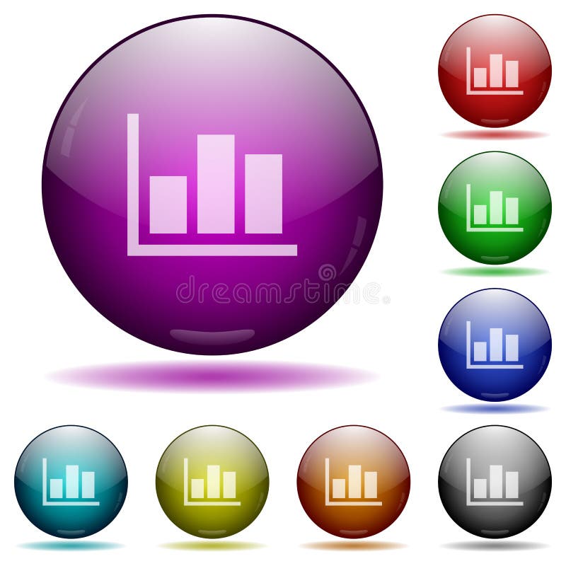 Color Statistics Bar Precentation Graphic Growing Stock Vector ...