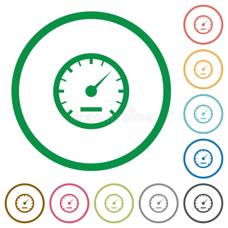 Speedometer. Color Scale. Scale with an Arrow from Green To Red ...