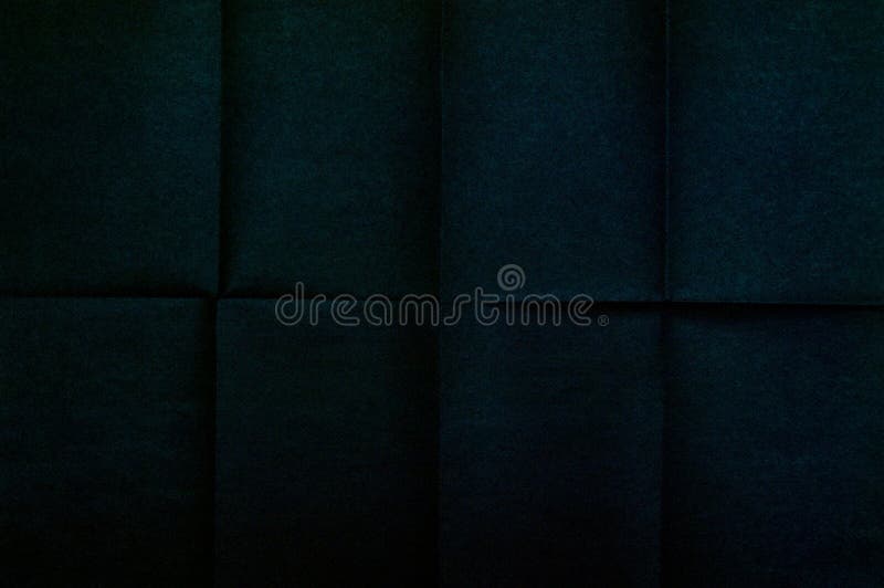 Blank Sheet of Black Paper Folded Vertically and Horizontally Stock ...