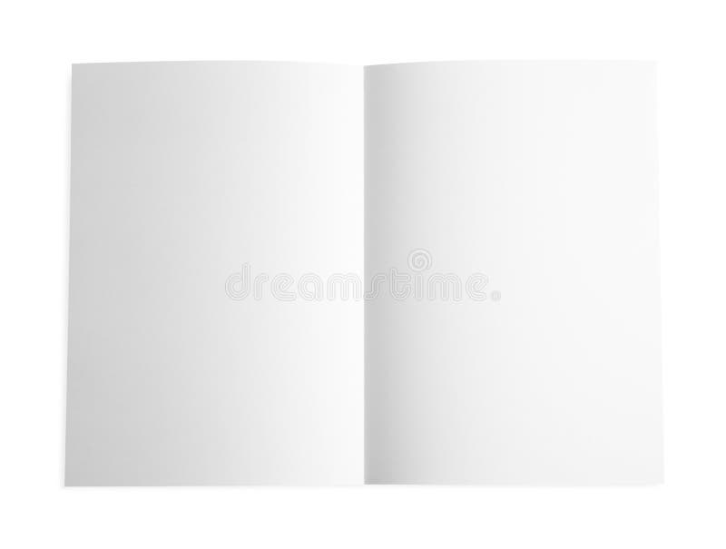 Blank Sheet of Paper with Crease, Top View Stock Photo - Image of ...