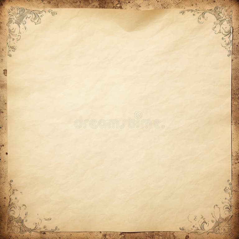 Blank Sheet of Paper with Text Frame. Generative AI Stock Photo - Image ...