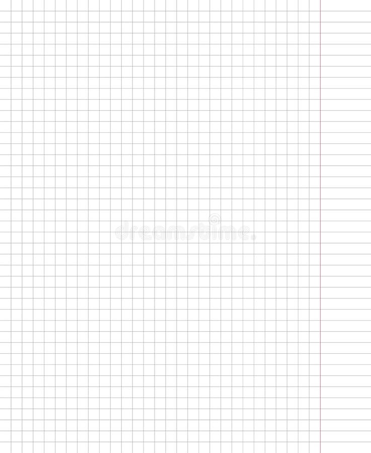 Blank Sheet of a School Notebook in the Cell Stock Vector ...