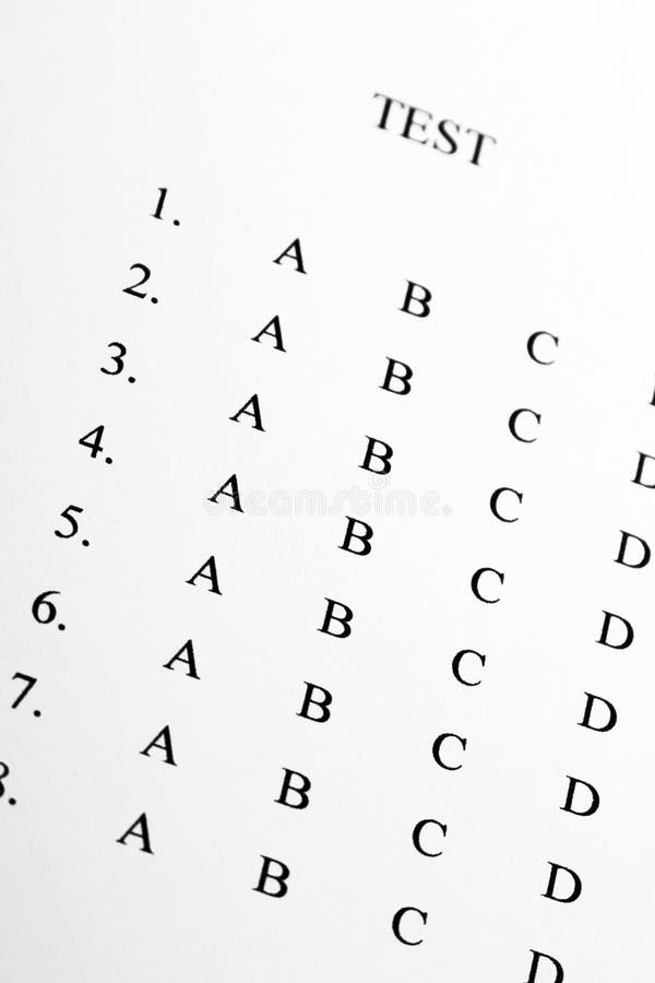 Blank sheet test stock image. Image of class, quiz, school - 45739227