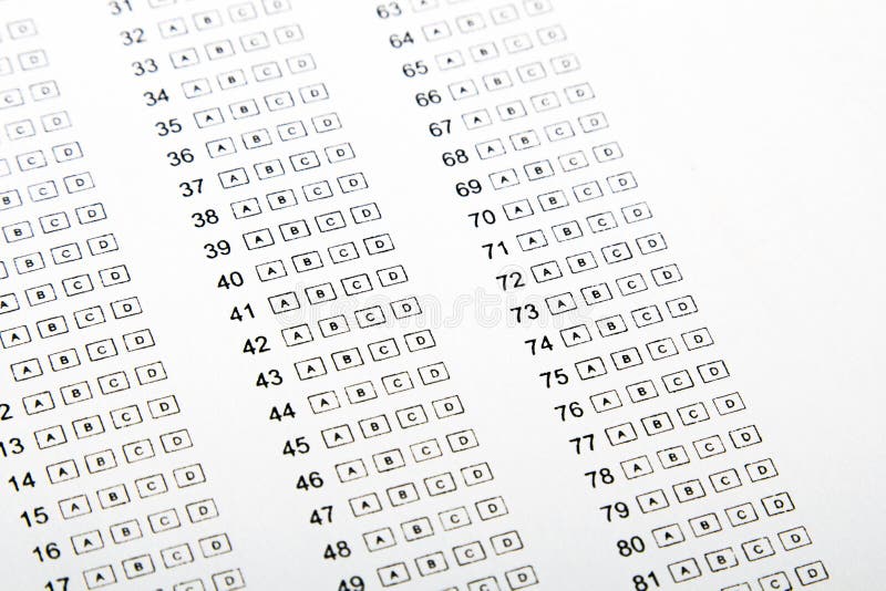 Blank sheet test stock image. Image of questionnaire - 45739623