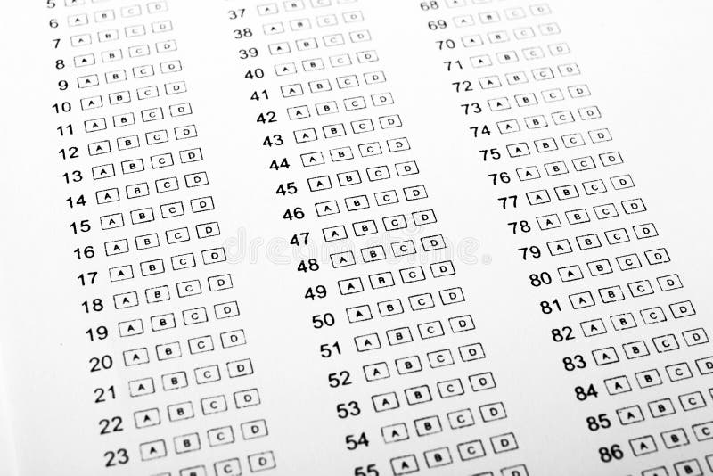 Blank sheet test stock image. Image of paper, class, grade - 45739393