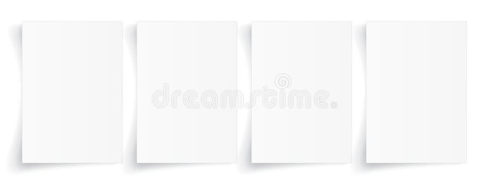 White Blank Broadsheet Vector Template Stock Illustrations – 590 White ...