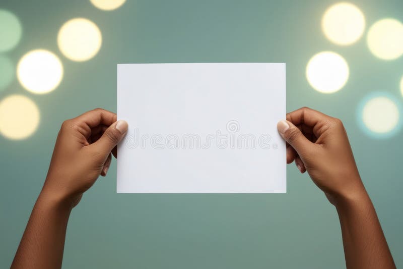 A Blank Sheet of White Paper in Your Hands, Ready for New Ideas and ...