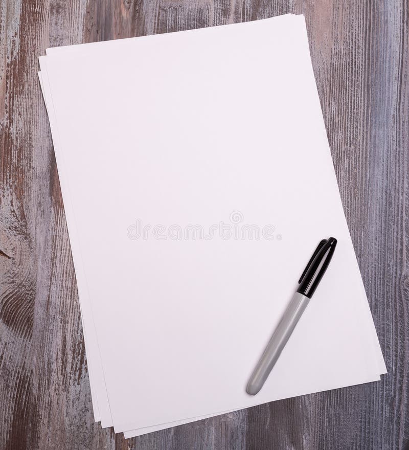 Blank sheets stock image. Image of equipment, mark, business - 52465969