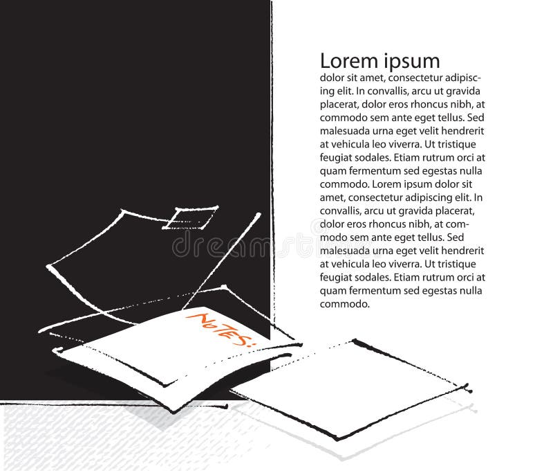 Blank Sheets of Paper, Page Layout Stock Vector - Illustration of blank ...