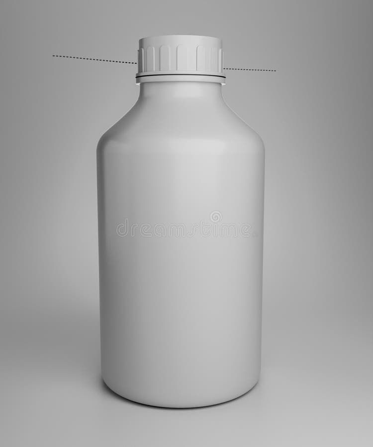 Blank Shiny Empty Bottle Ready for Your Logo or Design! Perfect for 3D ...