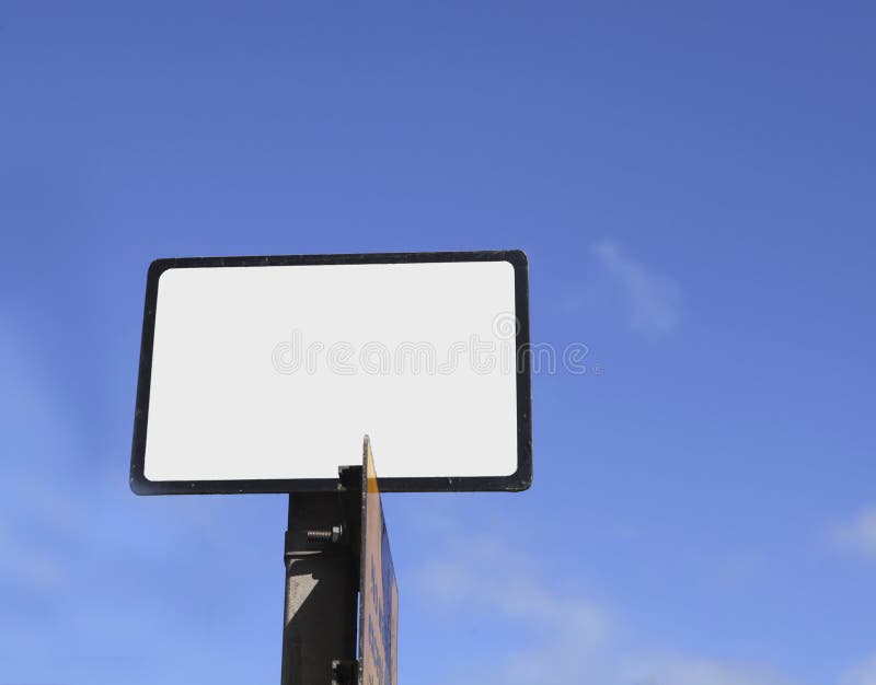 Blank sign stock image. Image of blue, horizontal, white - 21862023