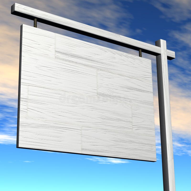 Blank Sign stock illustration. Illustration of light, board - 3229278
