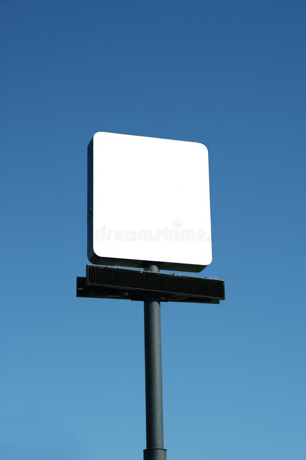 Blank Sign stock image. Image of empty, information, blue - 3304197