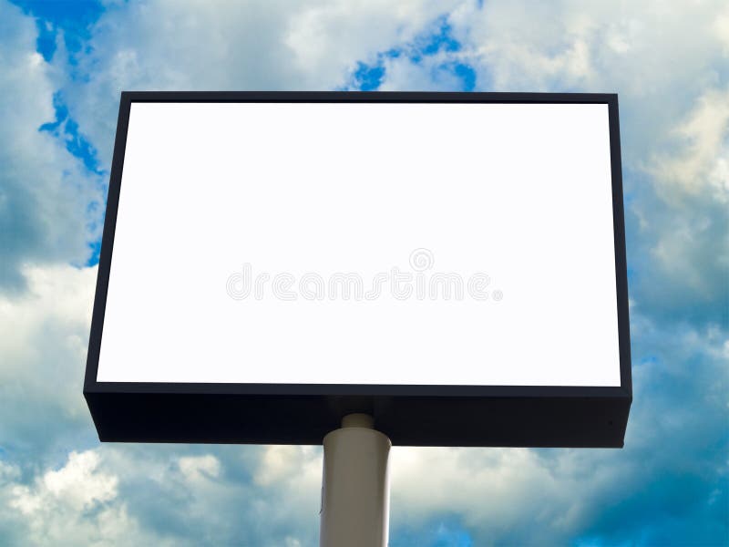 Blank Sign stock image. Image of advertisement, isolated - 4134973