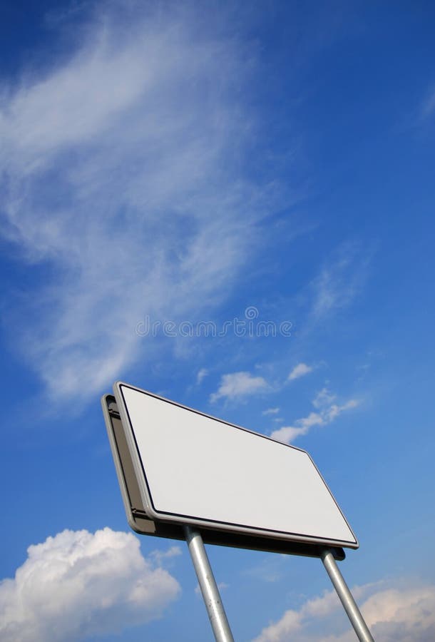 Blank sign stock image. Image of customizable, commercial - 6538431