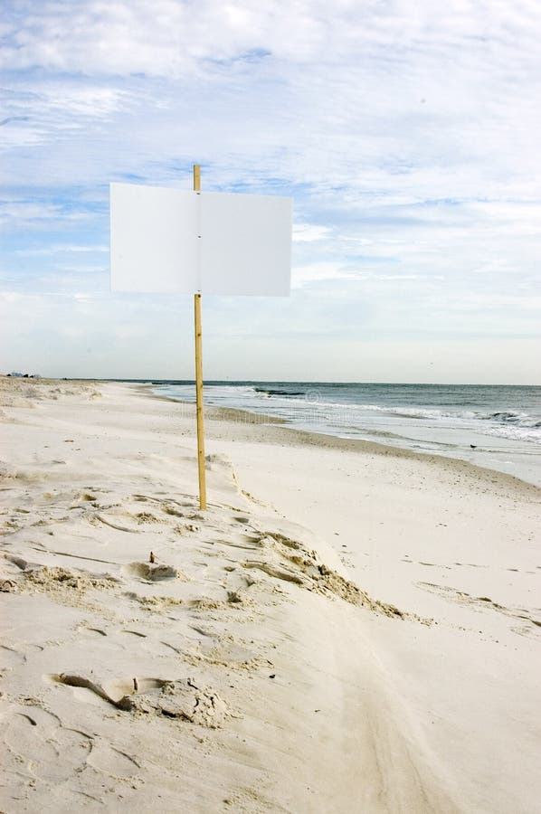 Blank sign on beach stock image. Image of sign, gulf, dream - 811051