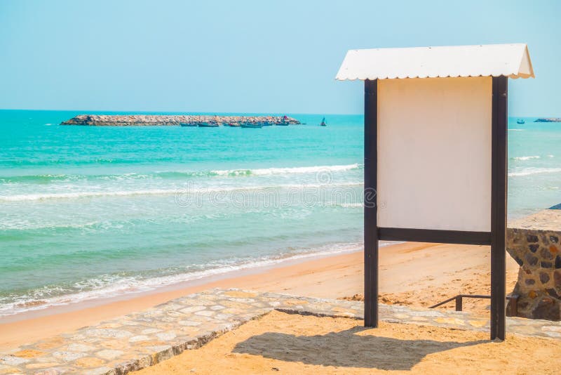 Blank Sign Board Beautiful Beach Stock Images - Download 281 Royalty ...
