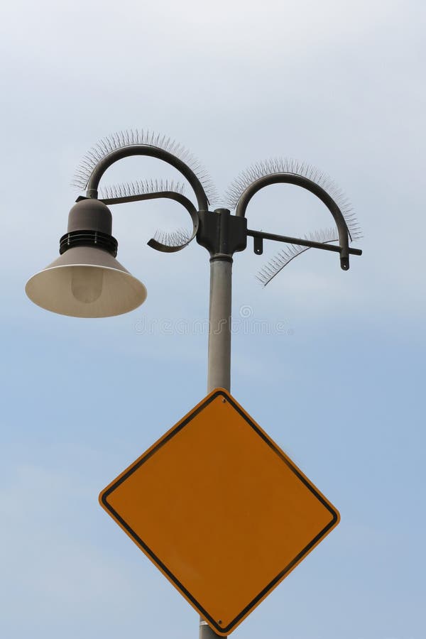 Blank Sign Below a Cool Light Post Stock Photo - Image of street ...