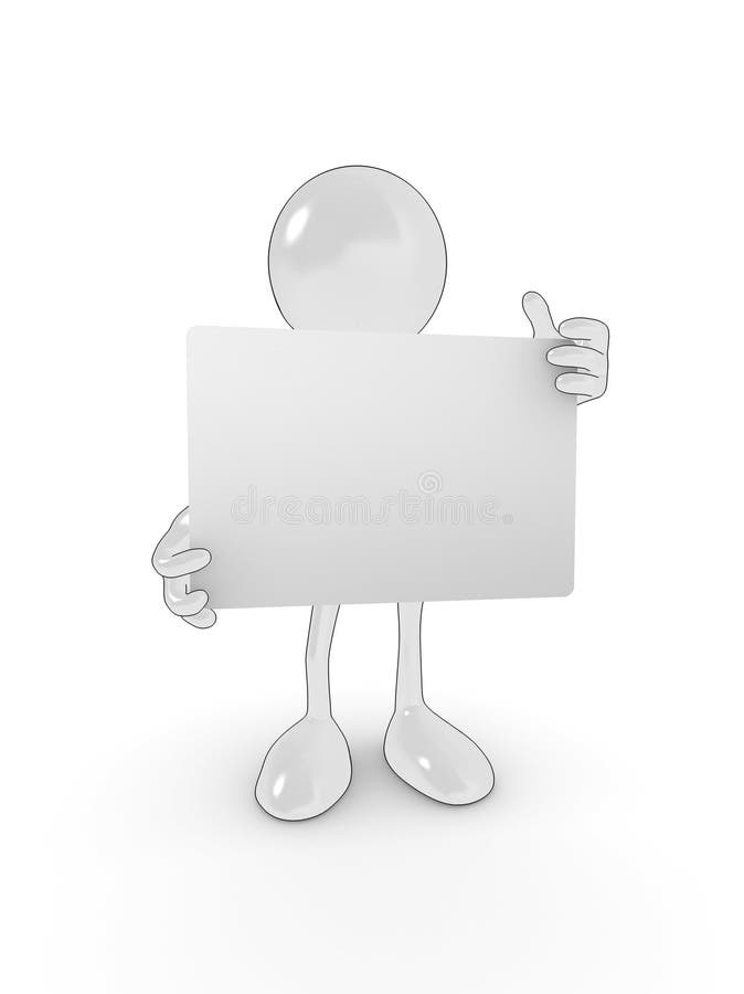 Blank sign character stock illustration. Illustration of area - 9793288