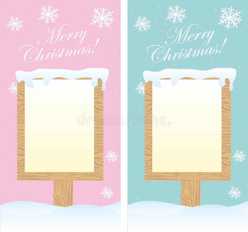 Blank sign christmas stock vector. Illustration of plank - 21844123