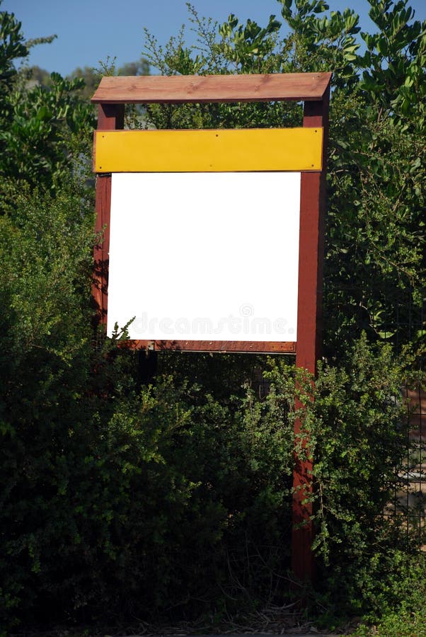 Blank Sign with a Copy Space Area Stock Image - Image of landscape ...