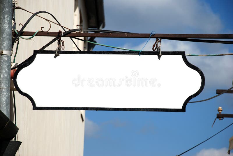 Blank Sign with a Copy Space Area Stock Image - Image of campaign ...