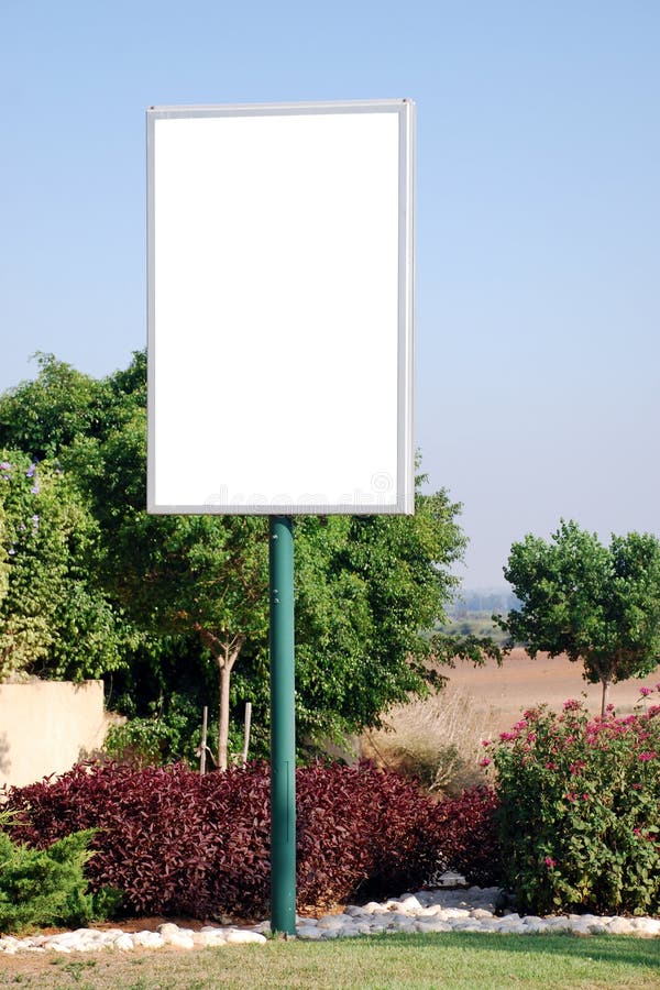 Blank Sign with a Copy Space Area Stock Image - Image of empty ...