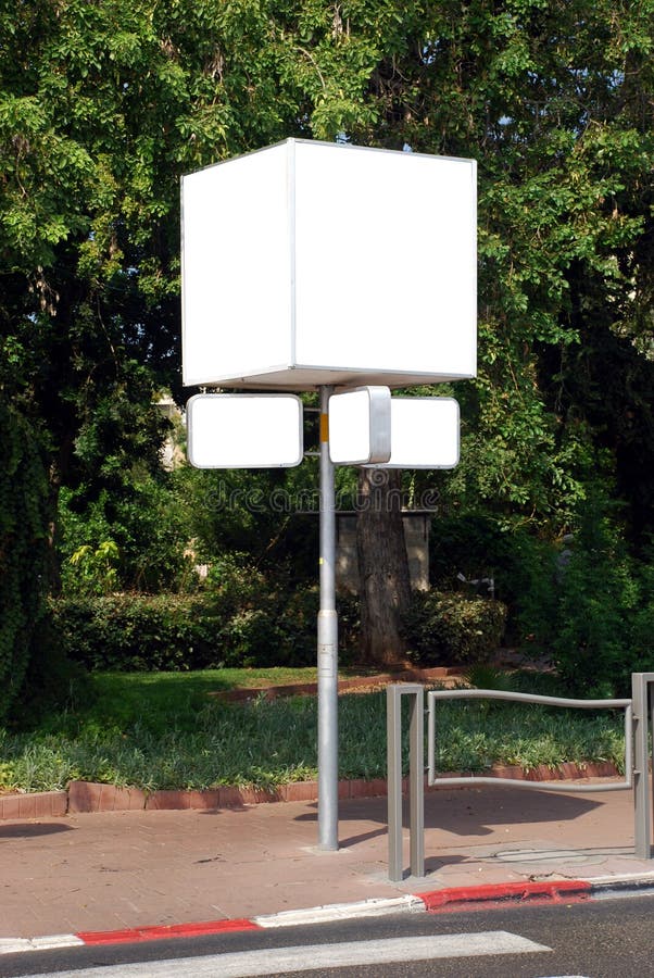 Blank Sign with a Copy Space Area Stock Image - Image of announce ...